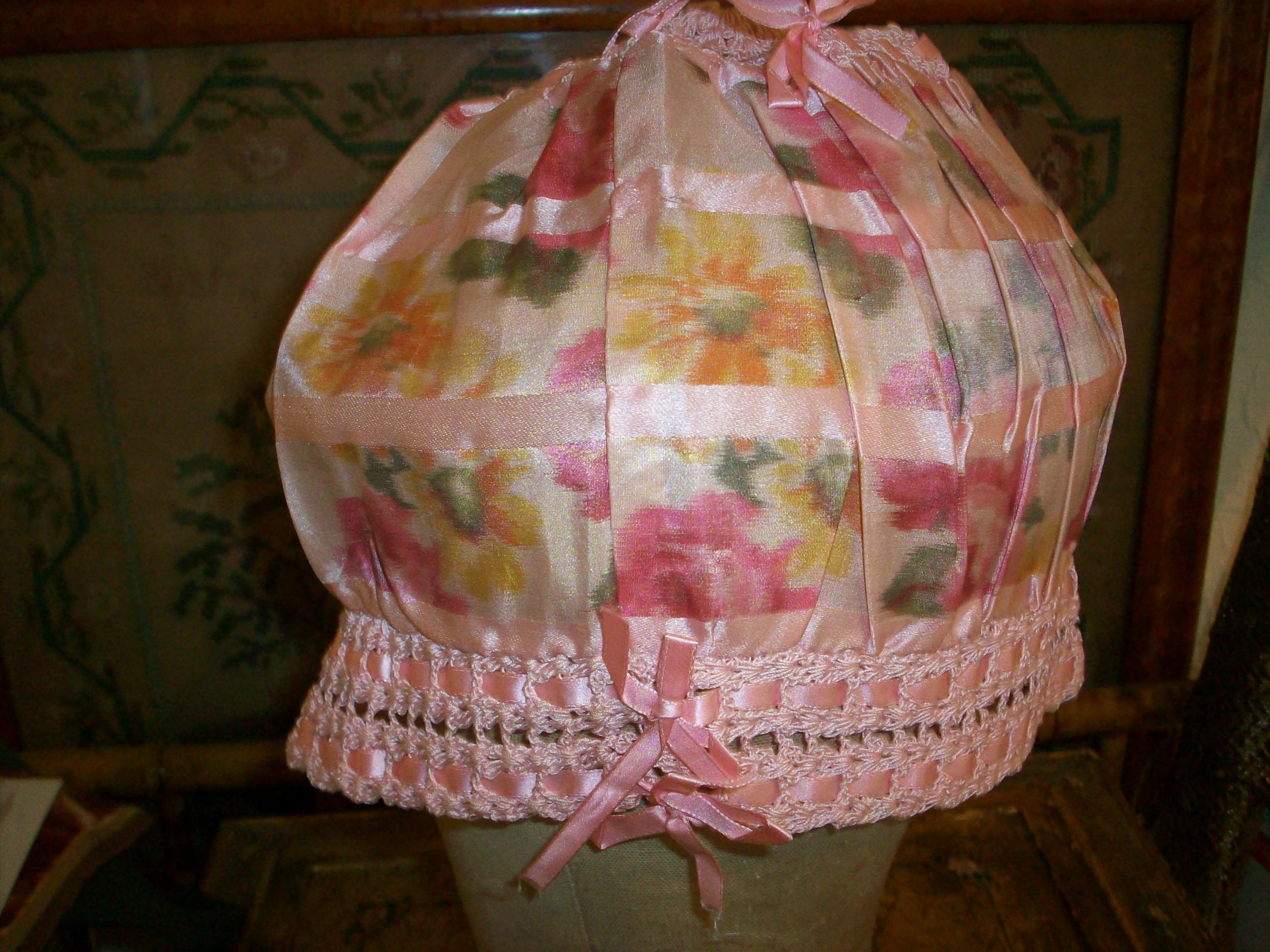 Lovely Antique Adult Size Night Cap Watered Silk Pattern Ribbon - Etsy