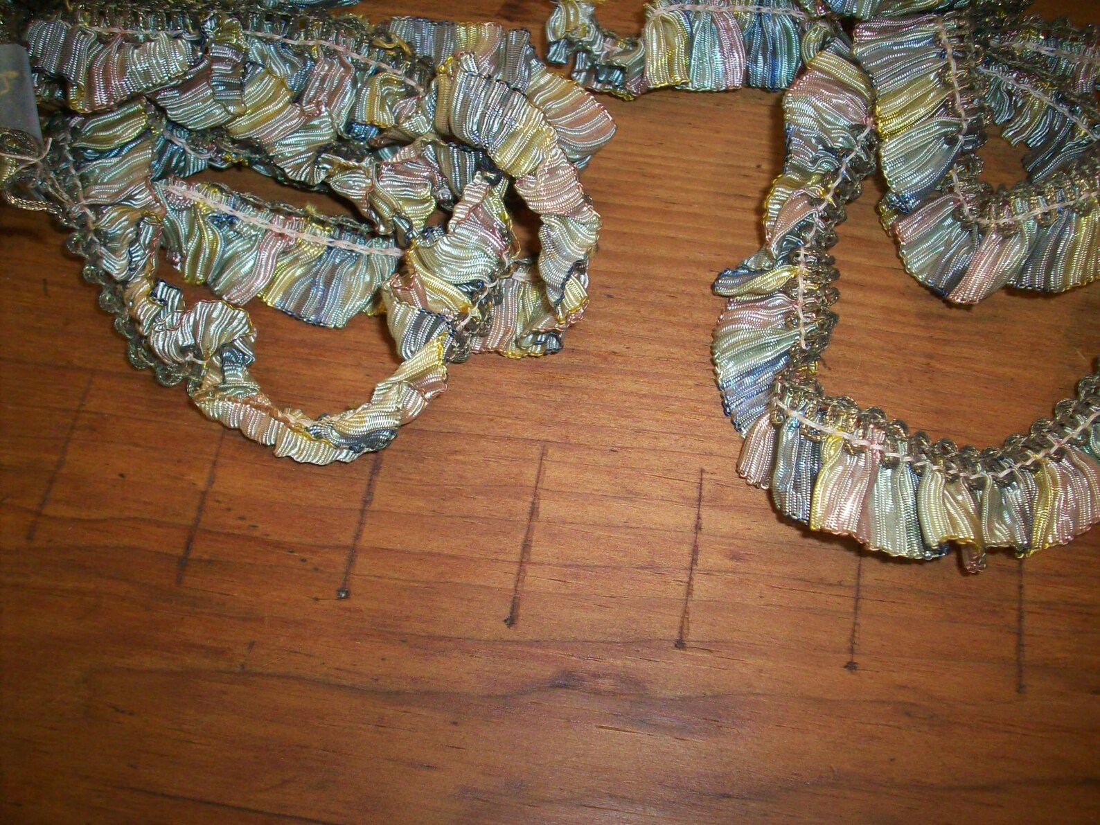 Ombre Rare Silk Antique Authentic Ribbon Work Ruched Ruffled - Etsy