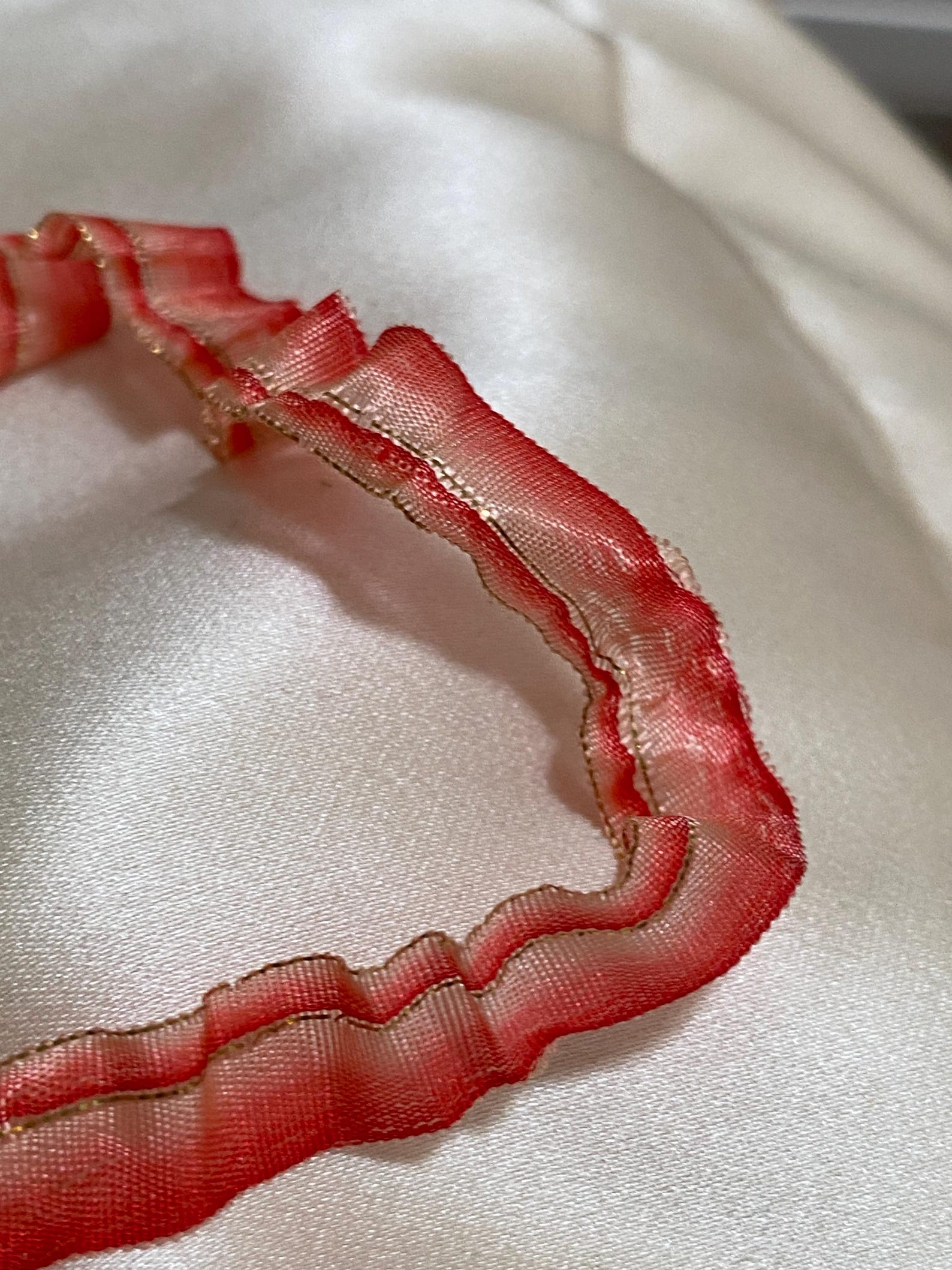 Ombre Rare Silk Antique Authentic Ribbon Work Ribbon With Gold Metal - Etsy