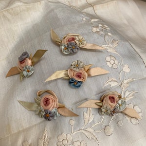 Antique Authentic Ribbon Work Wedding Silk Ribbon Pink - Etsy