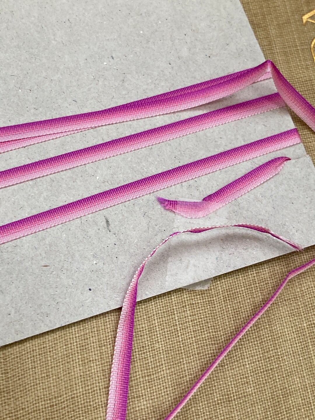 Ombre Rare Silk Antique Authentic Ribbon Work Ribbon 1/8" Wide - Etsy