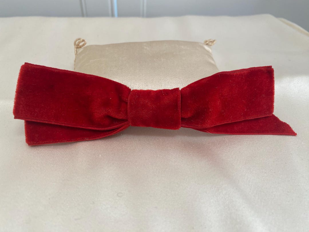 Antique Ribbon Work 1800s Bow Silk Velvet - Etsy