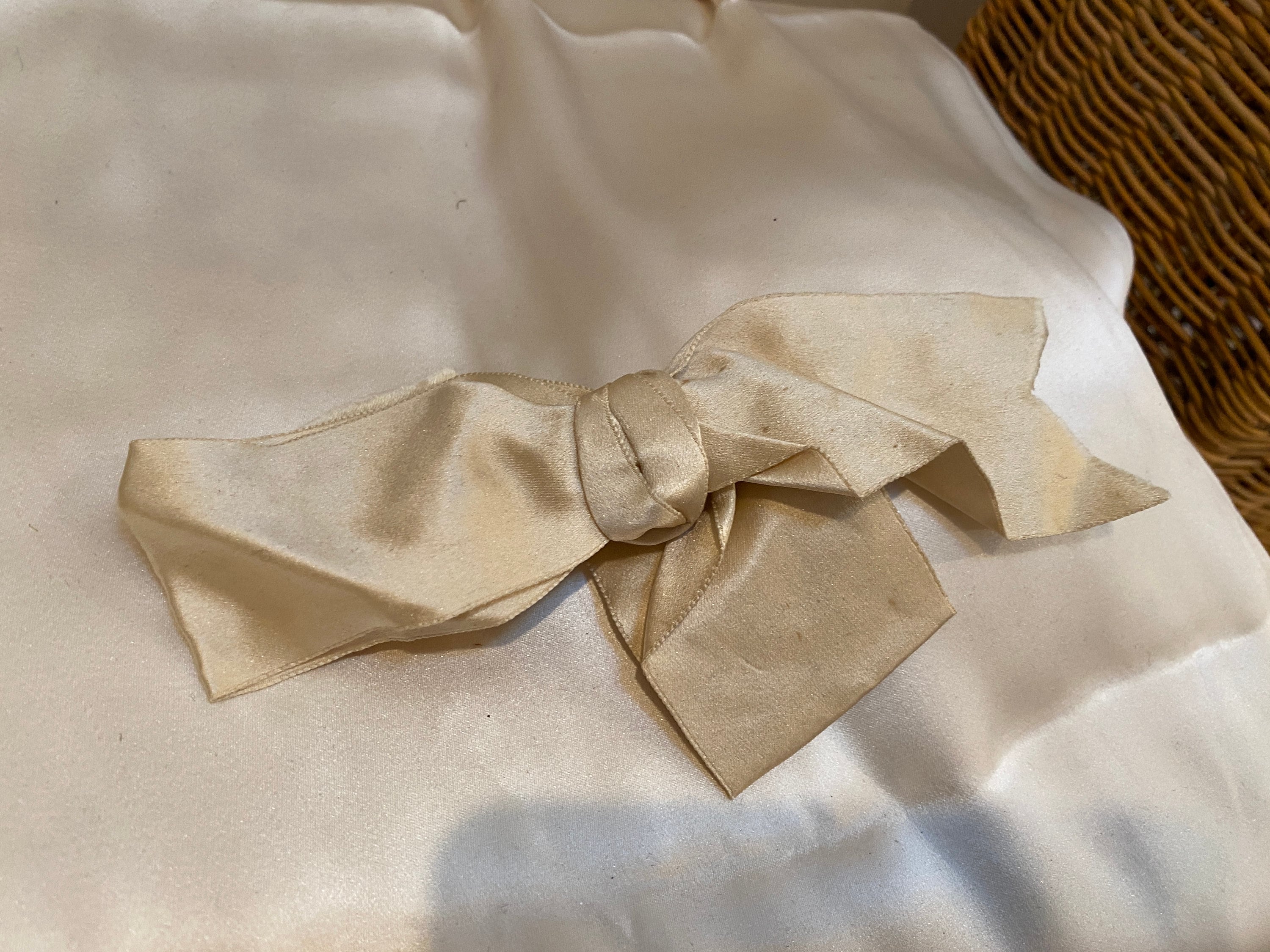 Antique Ribbon Work 1800s Silk Satin Bow - Etsy