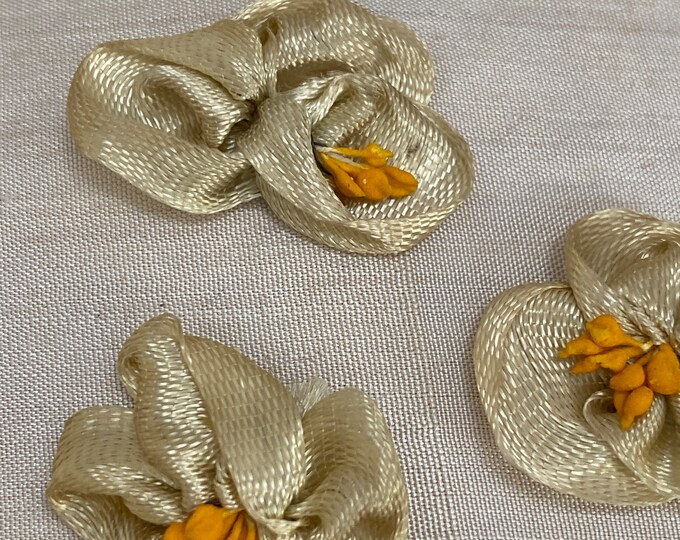 Authentic Ribbon Work Wedding Silk Ribbon Antique - Etsy