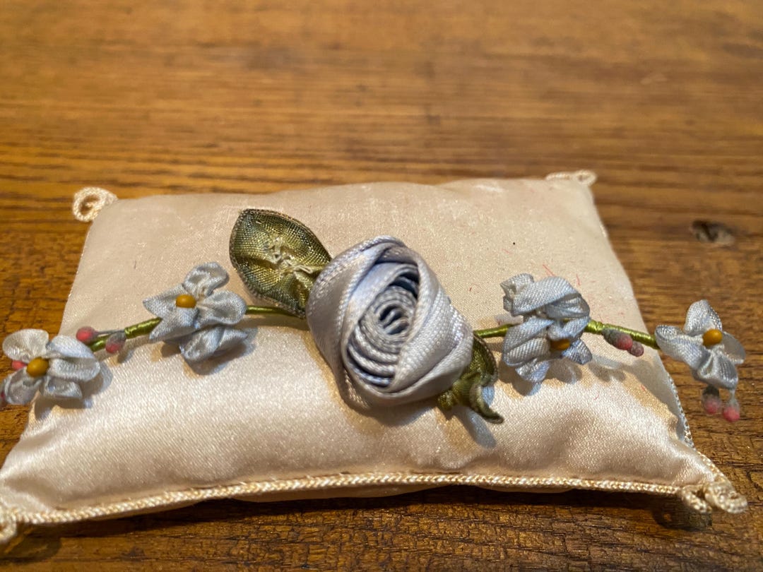 Antique Authentic Ribbon Work Silk - Etsy