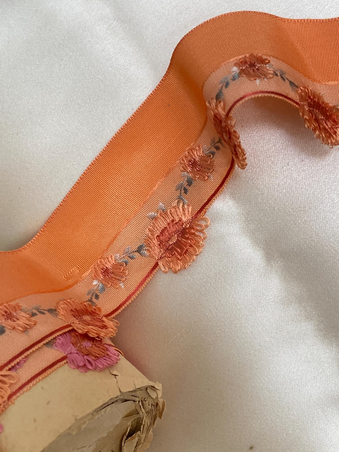 Rare Silk Antique Authentic Ribbon Work Ribbon - Etsy