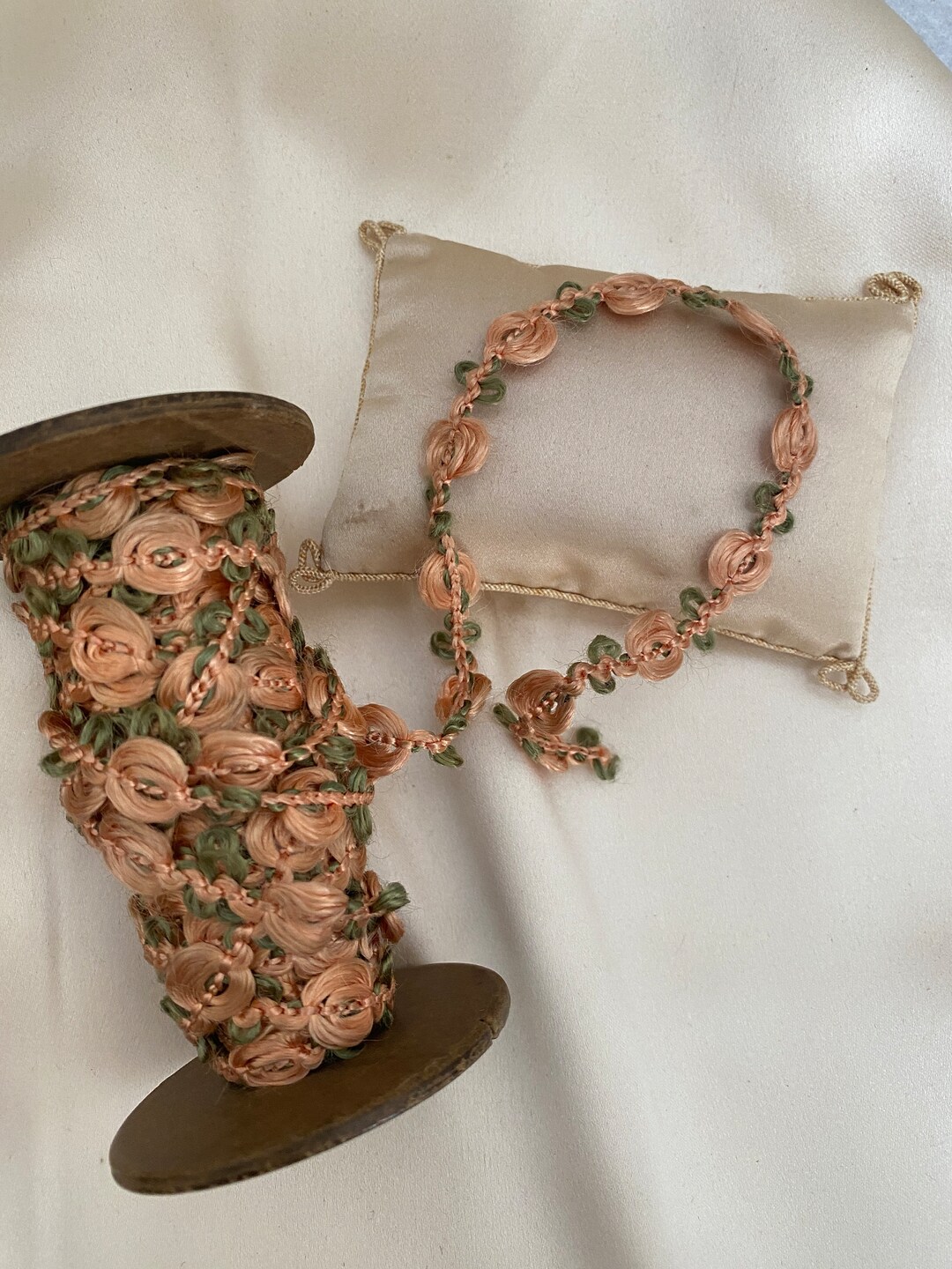 Silk Antique Garland Type Ribbon 3/8" - Etsy