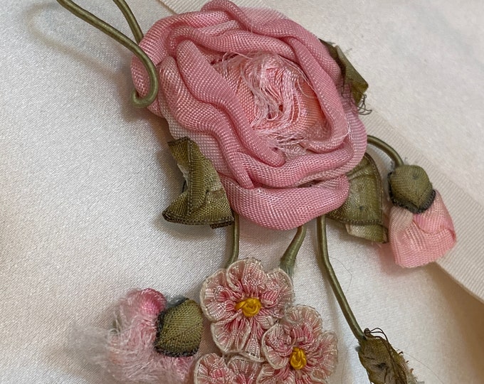 Authentic Ribbon Work Wedding Silk Ribbon Antique Roses - Etsy