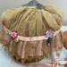 Lovely Antique Adult Size Night Cap With Ribbon Work Silk and Gold ...