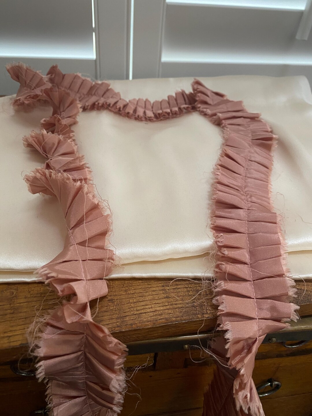 Antique Ribbon Work 1920s Rayon/silk Taffeta Ruching/pleating - Etsy