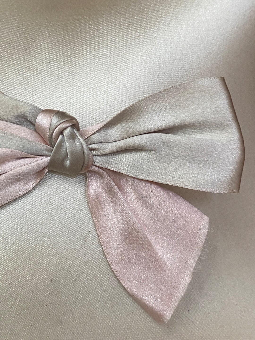 Antique Ribbon Work 1900s Bow Silk Two Sided Tones - Etsy