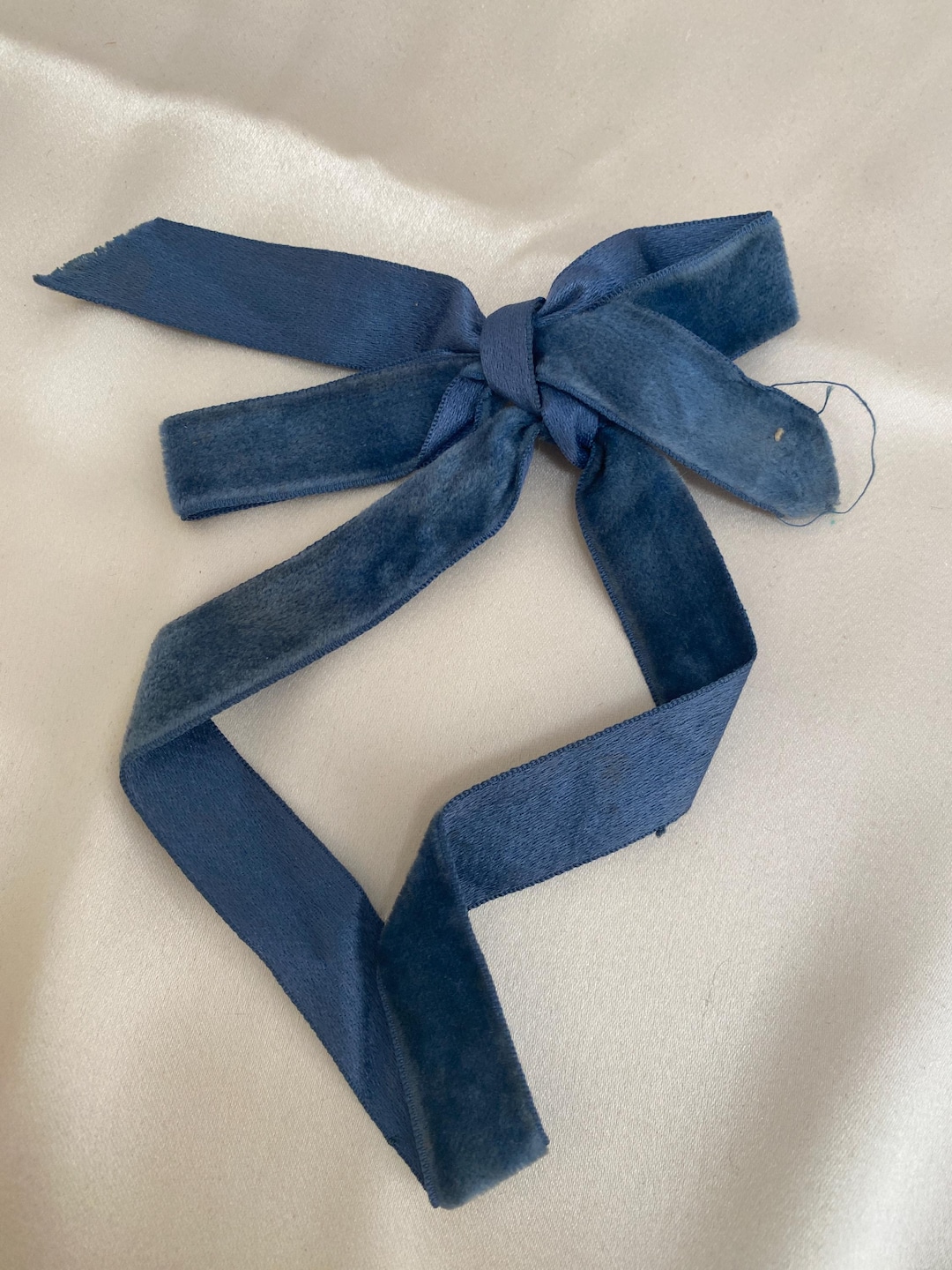 Antique Ribbon Work 1800s Bow Silk Velvet - Etsy