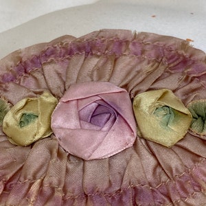 Antique Silk Ribbon Work Authentic 1900s - Etsy