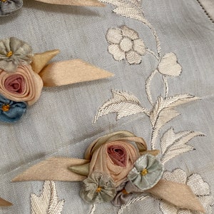 Antique Authentic Ribbon Work Wedding Silk Ribbon Pink - Etsy