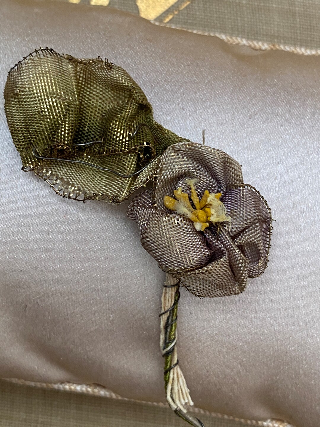 Authentic Ribbon Work Wedding Silk Ribbon Antique - Etsy