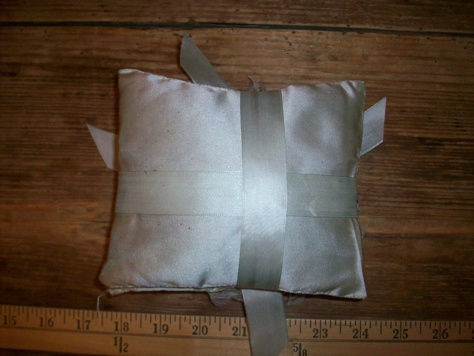 Boudoir Silk Ribbon Sachet in Whisper Blue Silk 1920s Hand Done ...