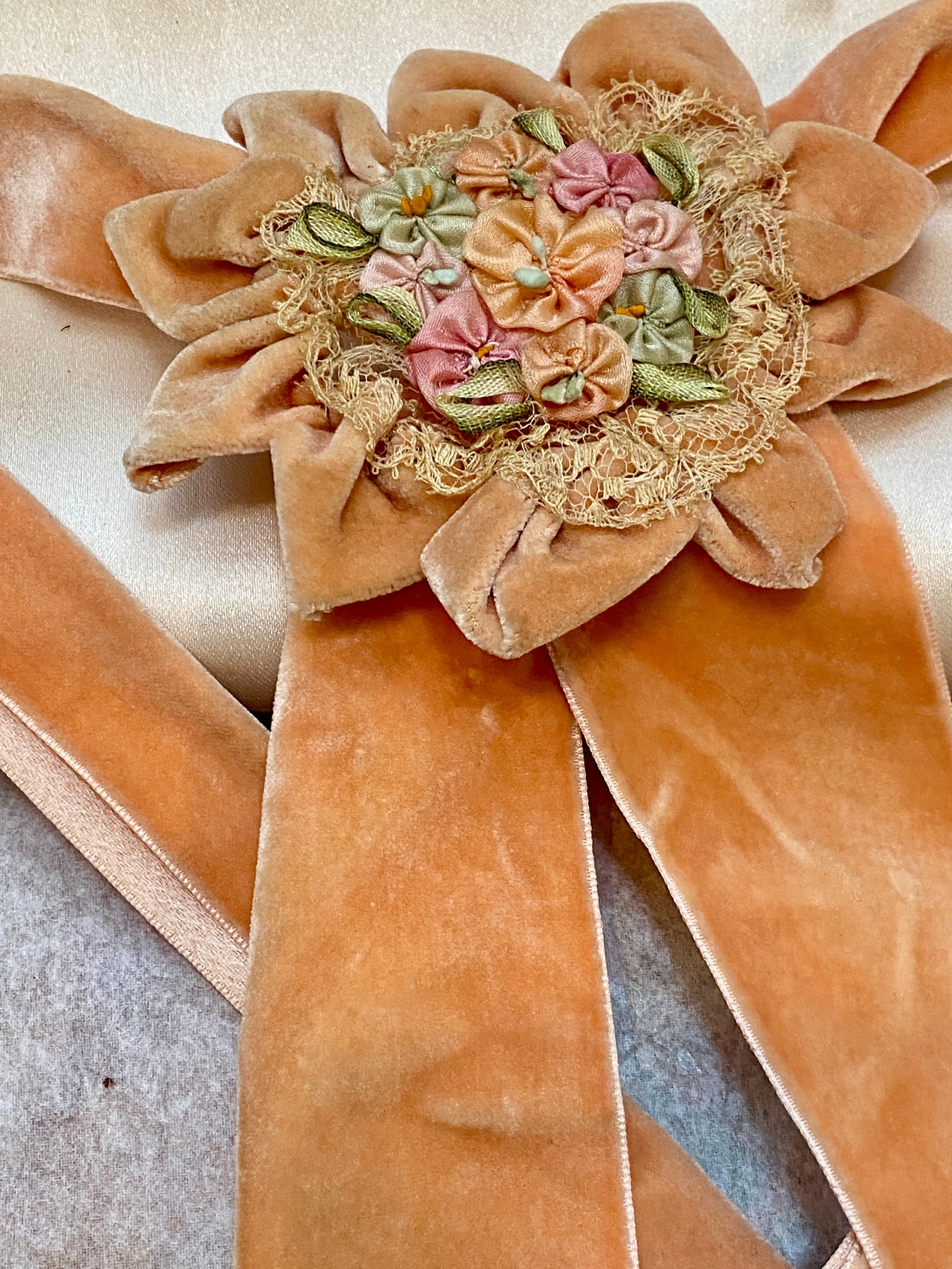 Breathtaking Antique Authentic Ribbon Work Authentic 1910 - Etsy