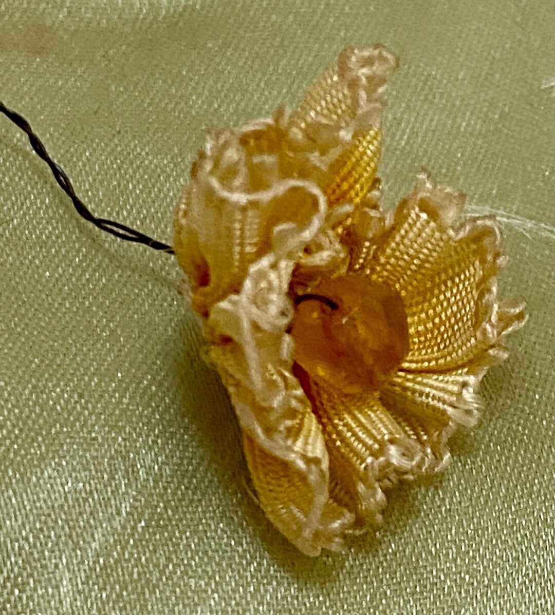 Ribbon Work Flower - Etsy