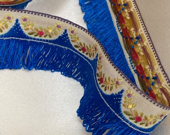 17 Last Length Antique Authentic Ribbon Work Silk/metal Ruching - Etsy