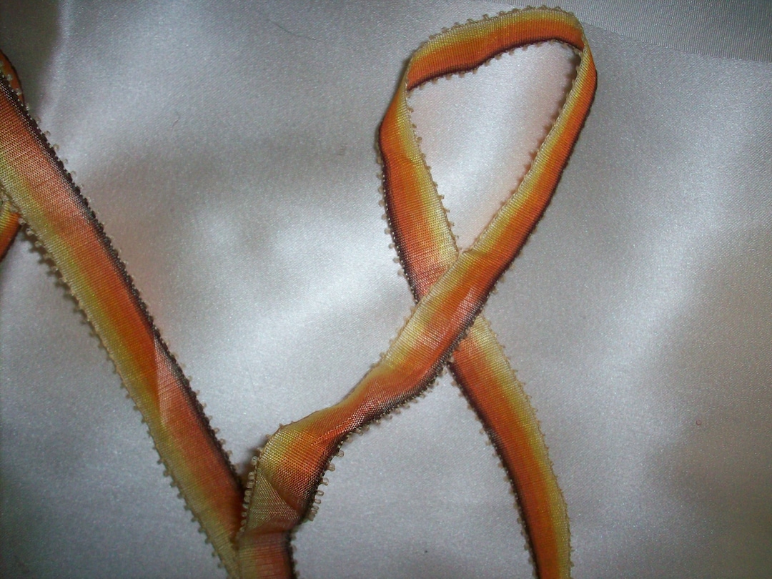 Ombre Rare Silk Antique Authentic Ribbon Work Ribbon With Picot Edge - Etsy