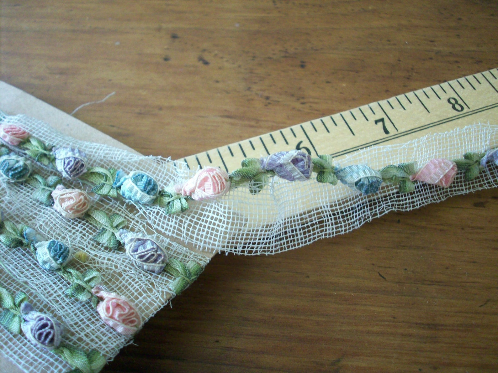 Rare Antique Authentic Ribbon Work Silk Ruffled Unusual - Etsy