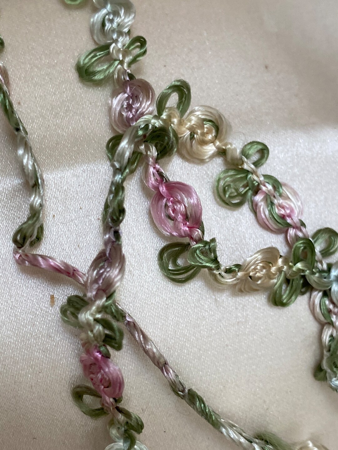 Silk Antique Garland Type Ribbon 3/8" - Etsy