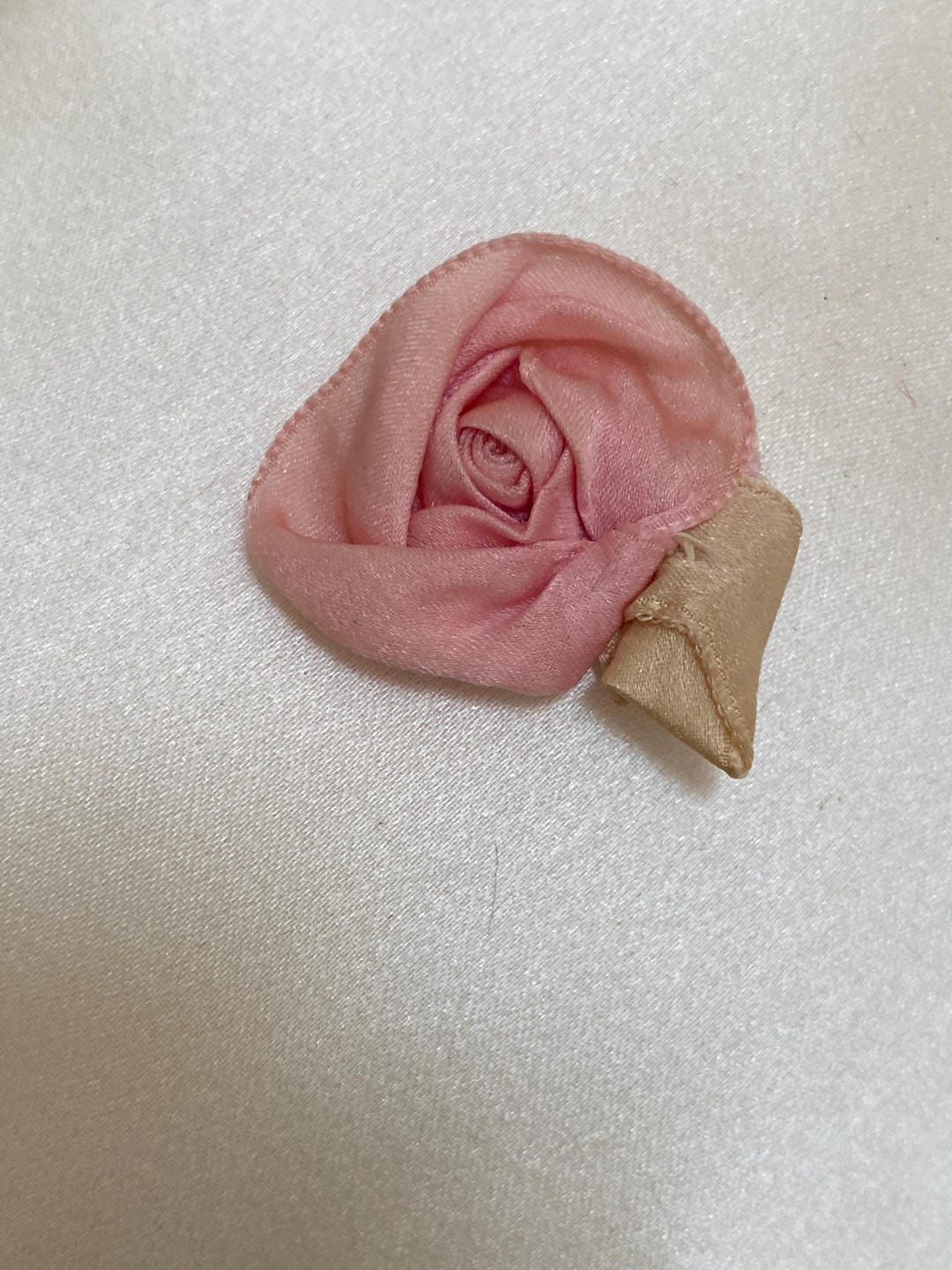 Rose Ribbon Work Flower - Etsy