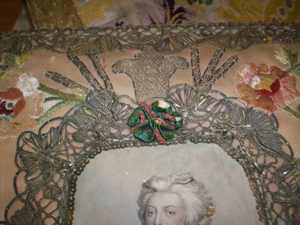 18th Century Very Special Antique Box of Ribbon Work Lace - Etsy