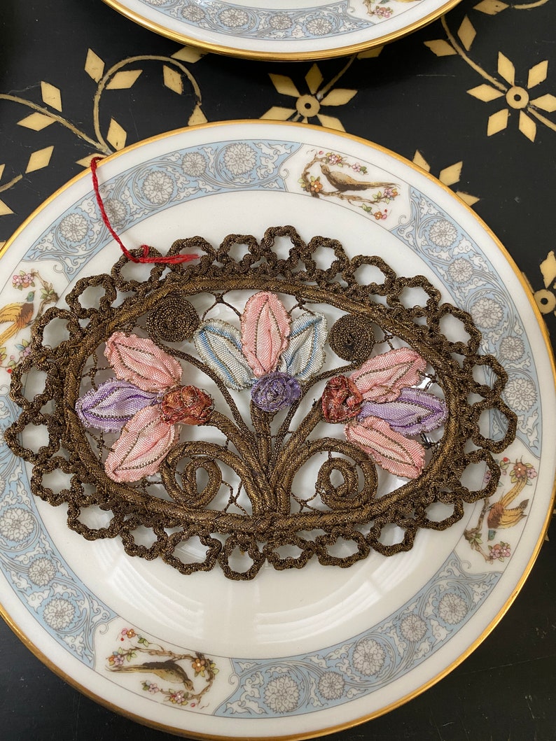 Exceptional and Rare Silk and Metal Antique Authentic Ribbon - Etsy