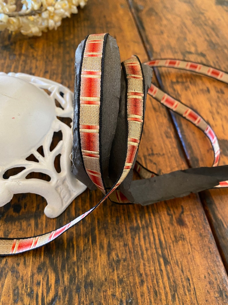 Rare Antique Authentic Ribbon Metal and Silk 3/8 - Etsy