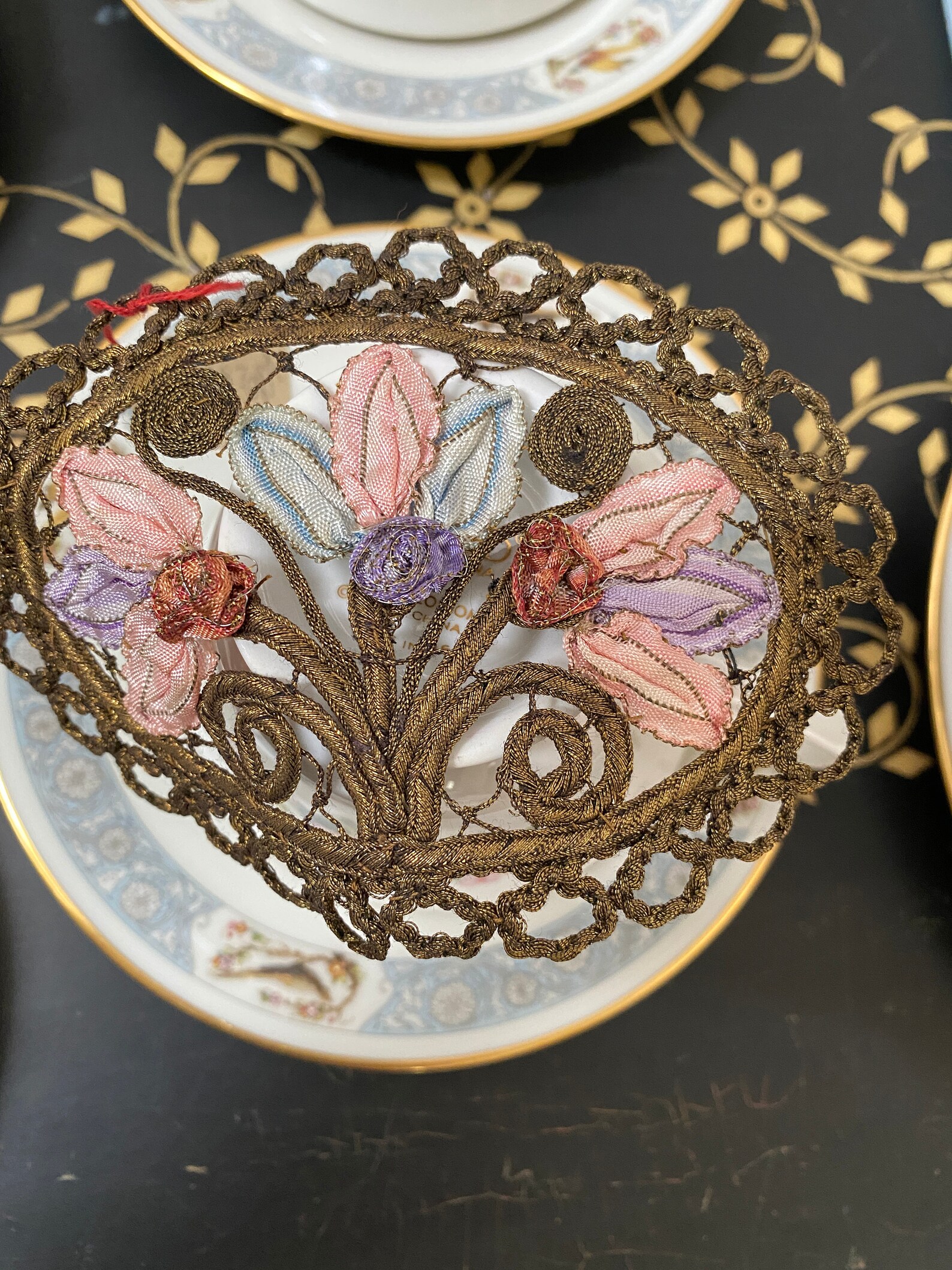 Exceptional and Rare Silk and Metal Antique Authentic Ribbon - Etsy