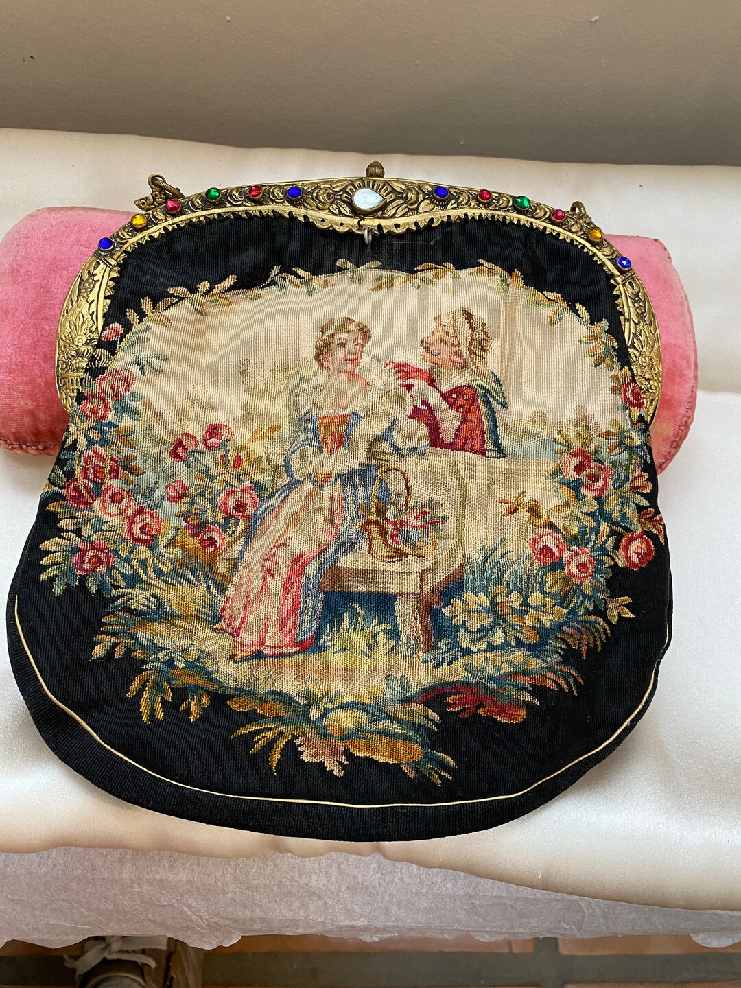 19th Century Petti Point Embroidery Rare in This Antique Authentic ...