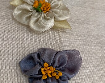Authentic Ribbon Work Wedding Silk Ribbon Antique Roses - Etsy
