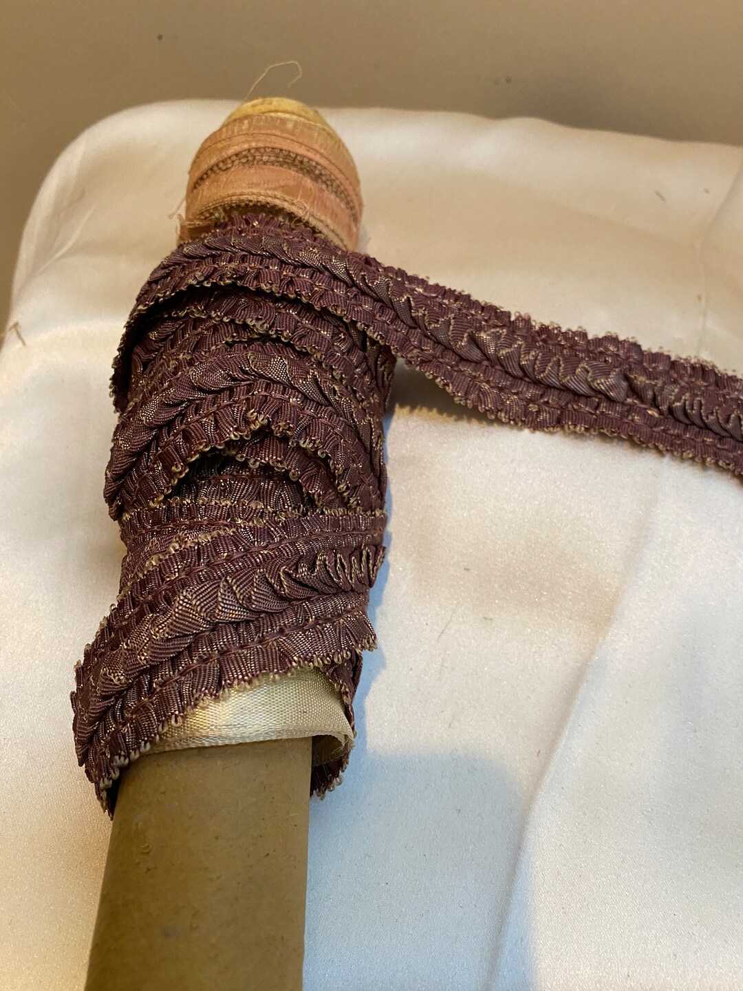 Antique Ribbon Work 1900s Silk Taffeta Ruching - Etsy