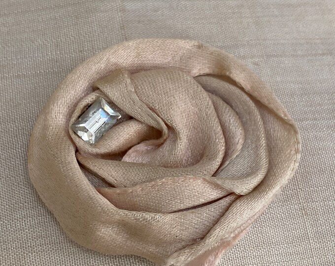 Authentic Ribbon Work Wedding Silk Ribbon Antique Rhinestone - Etsy