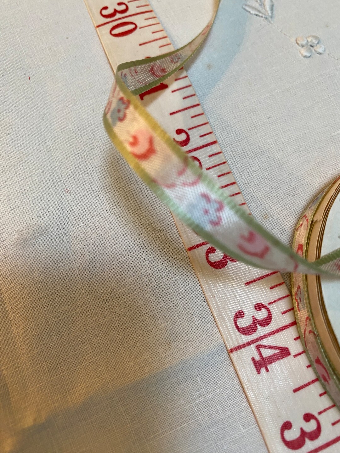41 Rare Antique Authentic Ribbon Work Silk/rayon Tiny Floral - Etsy