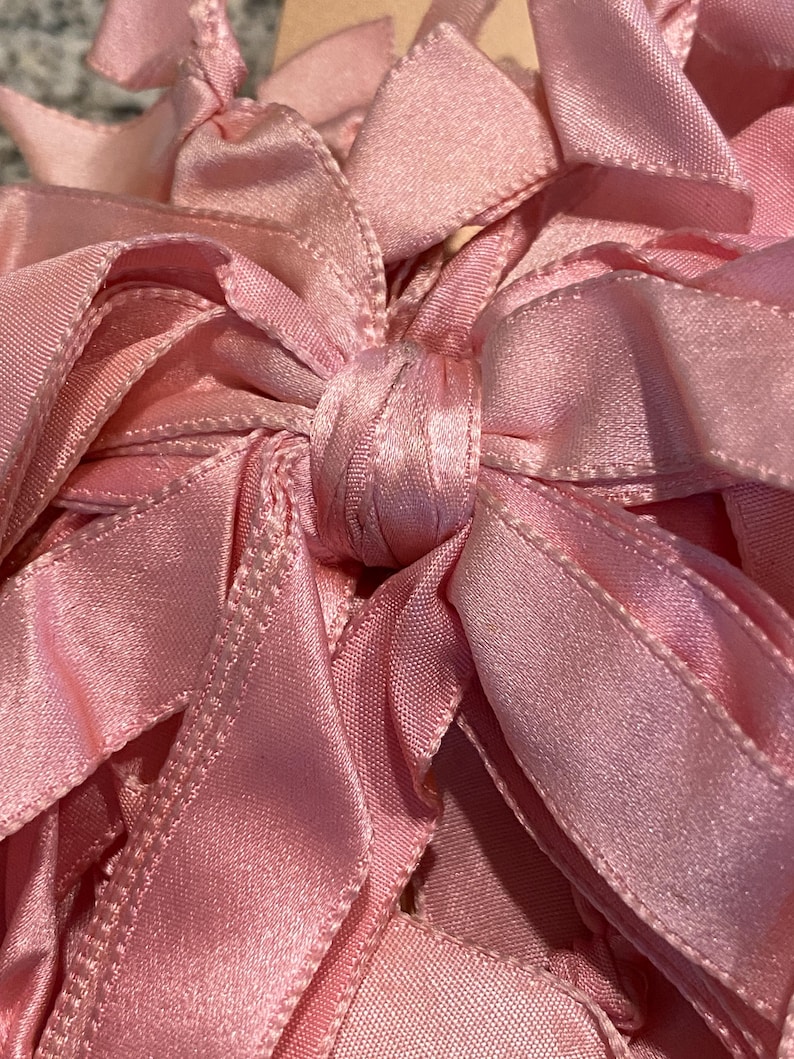 Antique Ribbon Work 1800s Bows Silk Pink - Etsy