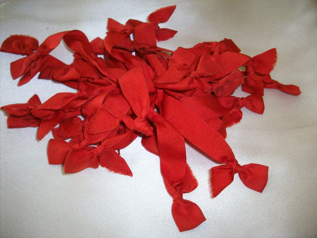 Exceptional and Rare Silk Antique Authentic Ribbon Work Scarlet Red - Etsy