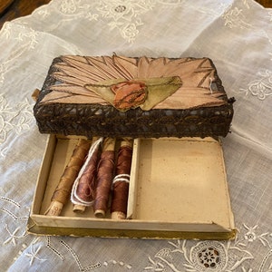 Gorgeous Colors Antique Authentic 1920s Silk and Metal Box With Threads ...