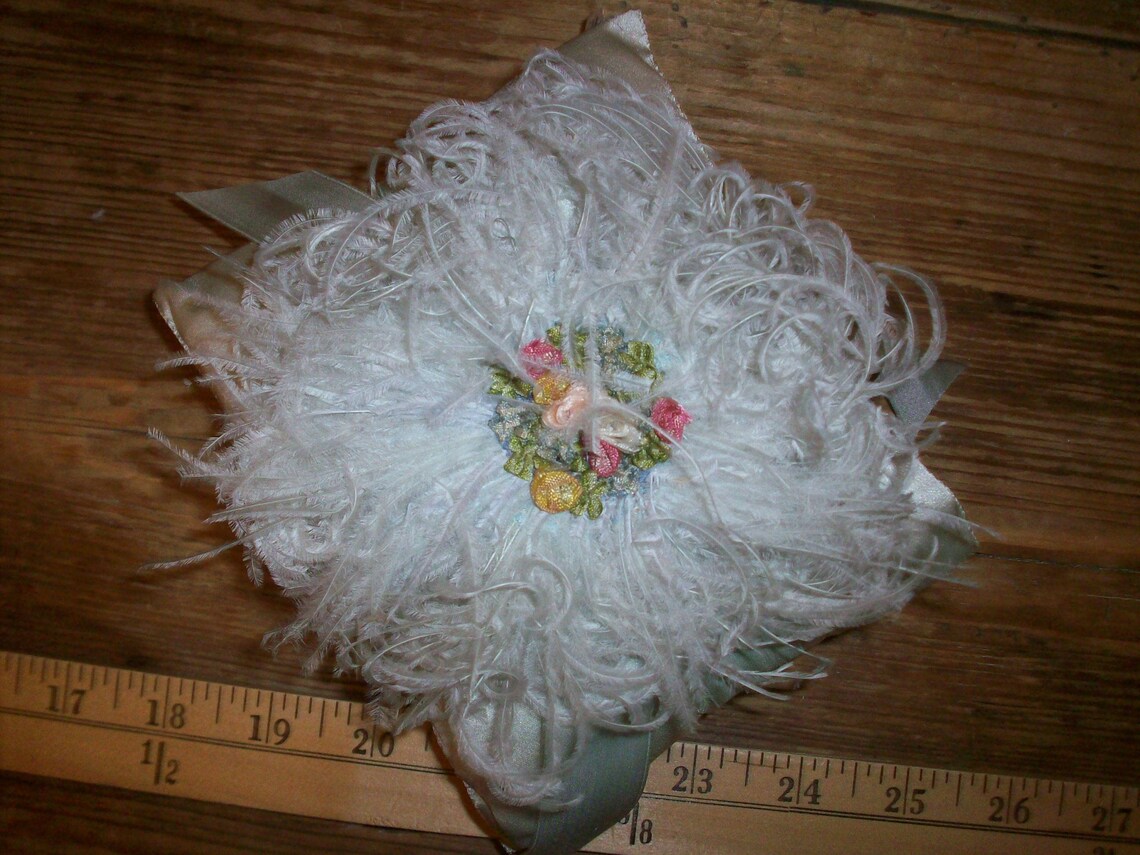 Boudoir Silk Ribbon Sachet in Whisper Blue Silk 1920s Hand Done ...
