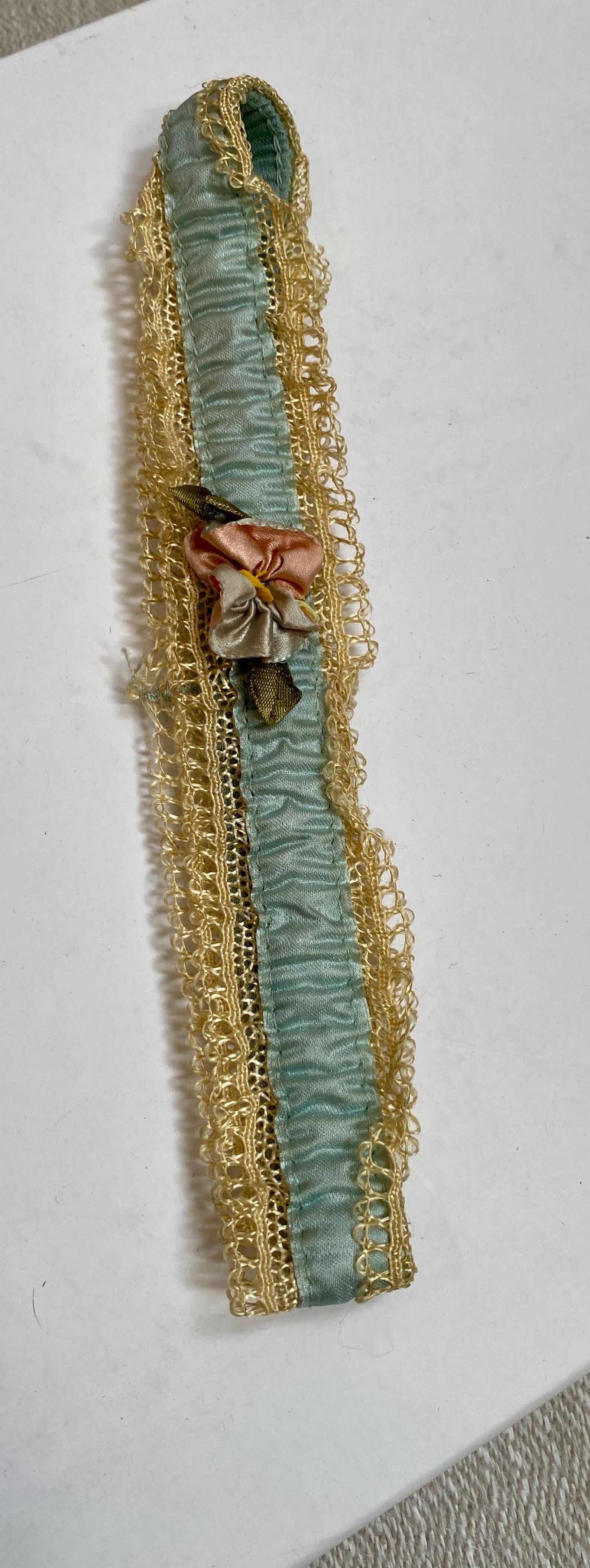 Single Ribbon Work Garter Silk Authentic 1920s - Etsy