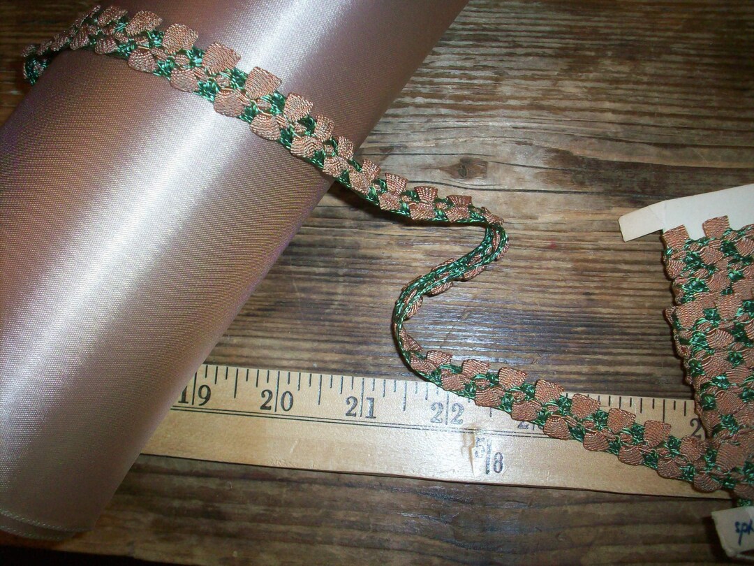 Ribbon Rare Antique Authentic Ribbon Work Ribbon Two-tone - Etsy