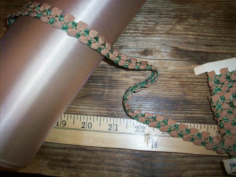Ribbon rare antique authentic ribbon work ribbon two-tone | Etsy