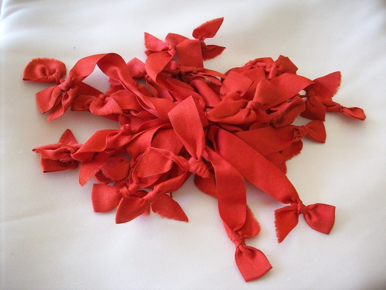 Exceptional and Rare Silk Antique Authentic Ribbon Work Scarlet Red - Etsy