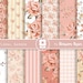Floral Digital Paper Shabby Chic Digital Paper Pack Roses - Etsy