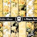 Yellow Digital Paper, Rose Digital Paper Pack, Floral Scrapbooking ...