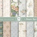 Digital Paper, Shabby Chic Digital Paper Pack, Peach and Blue Roses ...
