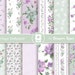 Light Pink Floral Digital Paper, Pink and Black Digital Paper Pack ...