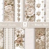 Yellow Digital Paper, Vintage Scrapbook Paper Pack, Floral Scrapbook ...