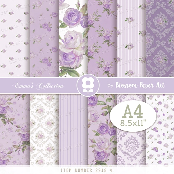 Purple Scrapbook - Etsy